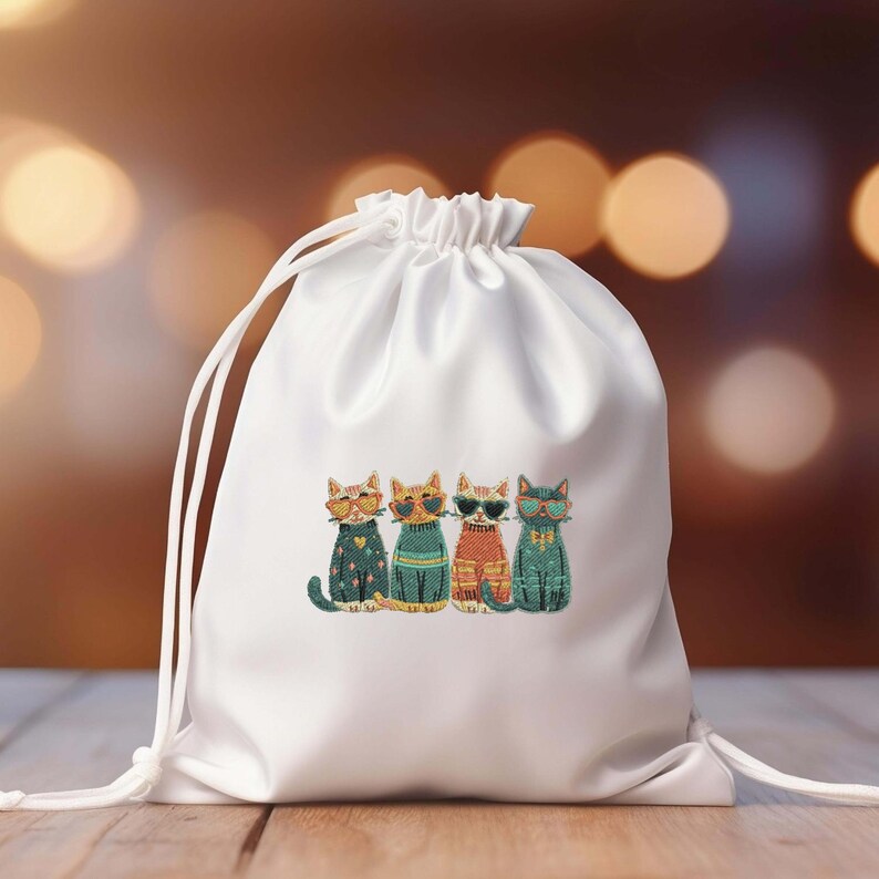 Crazy Cat Lady Machine Embroidery Design Bundle Cozy Cat Embroidery ...