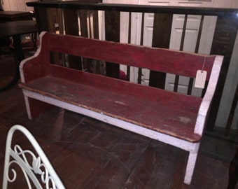 Primitive bench | Etsy