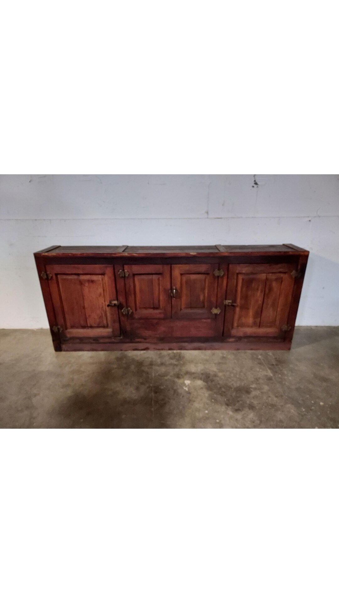 1880,s Oak Four Door General Store Cooler Cabinet # 195722 Shipping is ...