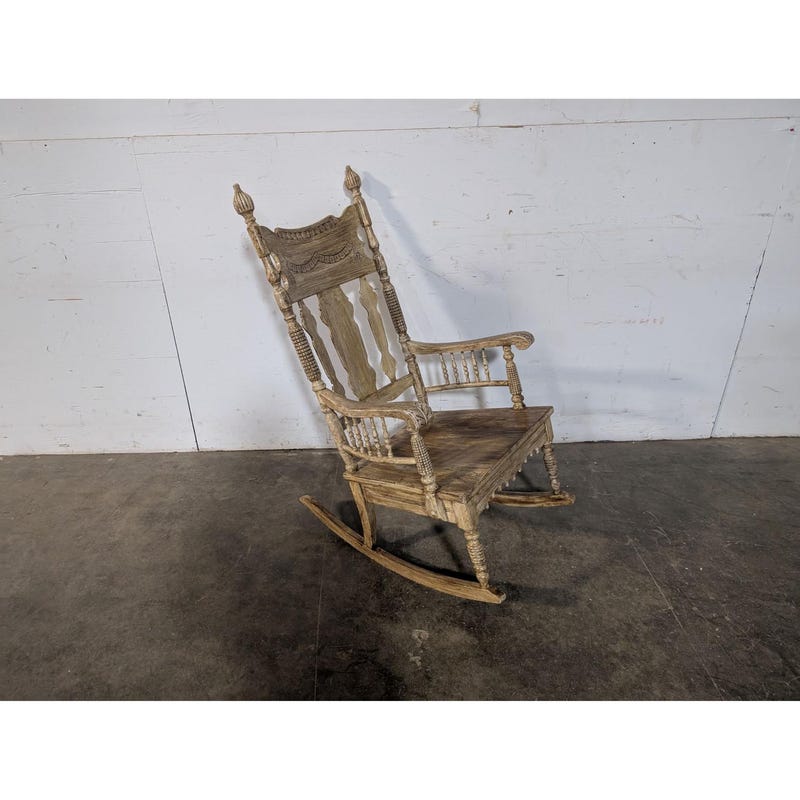 Oak Rocking Chair - Etsy