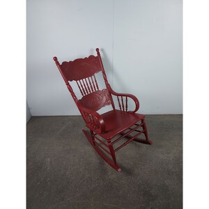 Antique Spindle Back Rocking Chair - Etsy