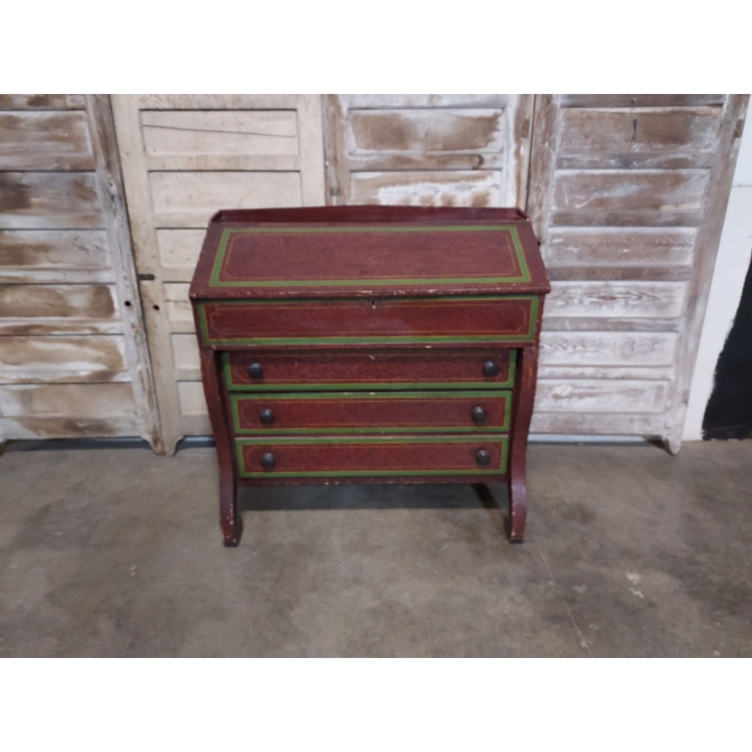 1840's Empire Drop Front Desk With Original Paint # 17366 Shipping is ...