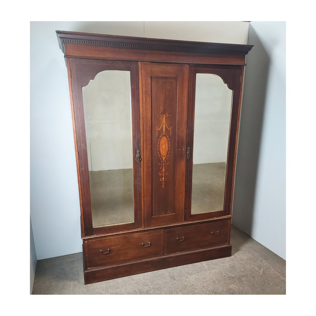 1920 S DOUBLE MIRROR ARMOIRE 188001 Shipping is Not a 1.00 Shipping is Not Free Please Contact Us Before Purchase Thanks Etsy