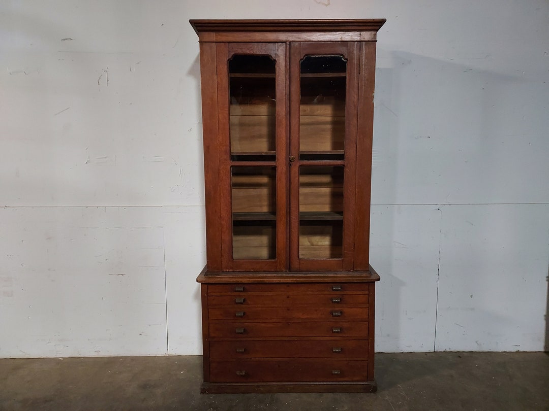 1860,s Cabinet With Upper Glass # 194044 Shipping is Not a 1.00 ...