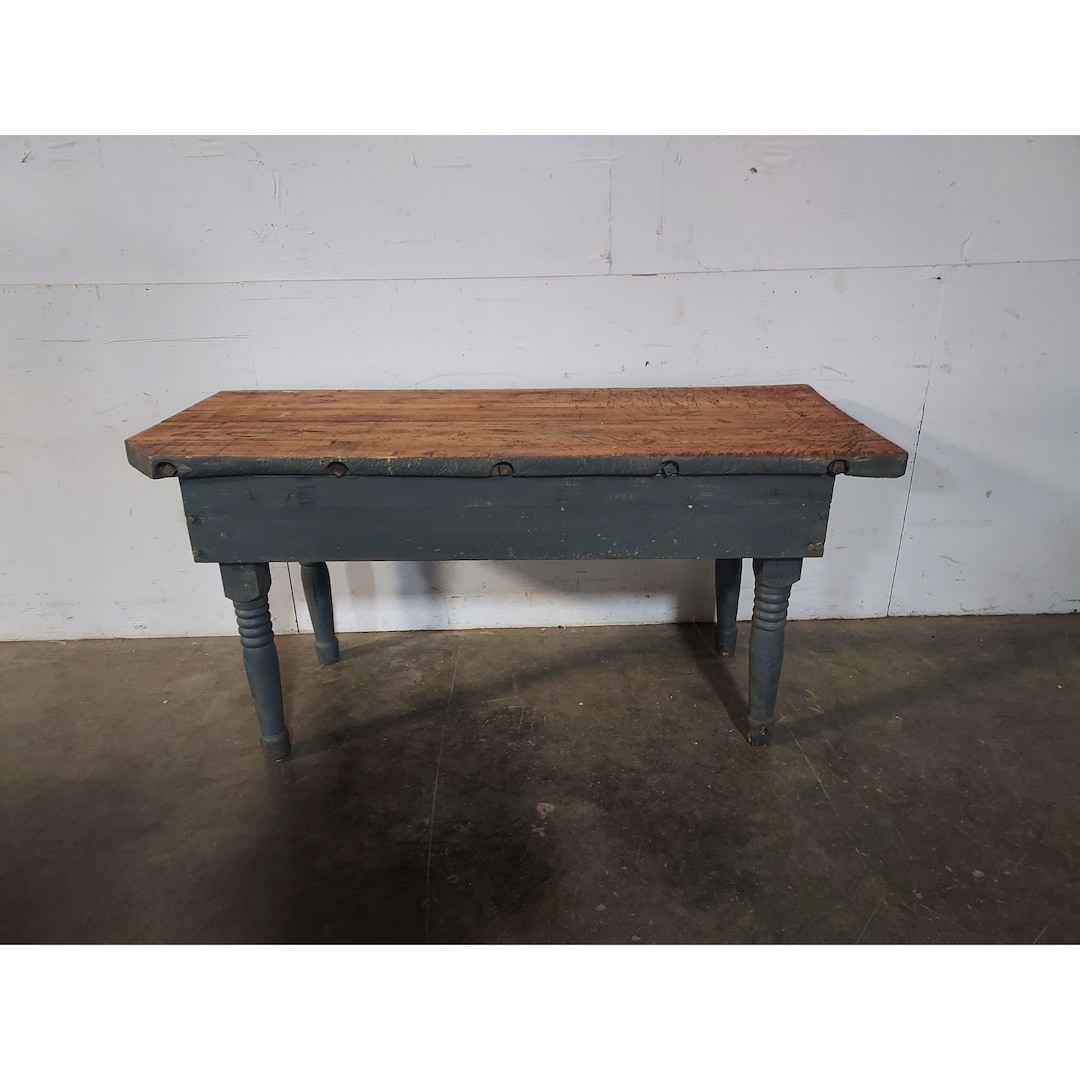 Mid 1800,s Butcher Block Work Table # 194517 Shipping is Not a 1.00 ...