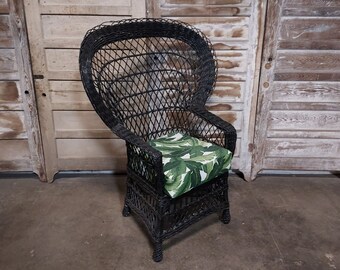Wicker Fan Back Chairs - Etsy