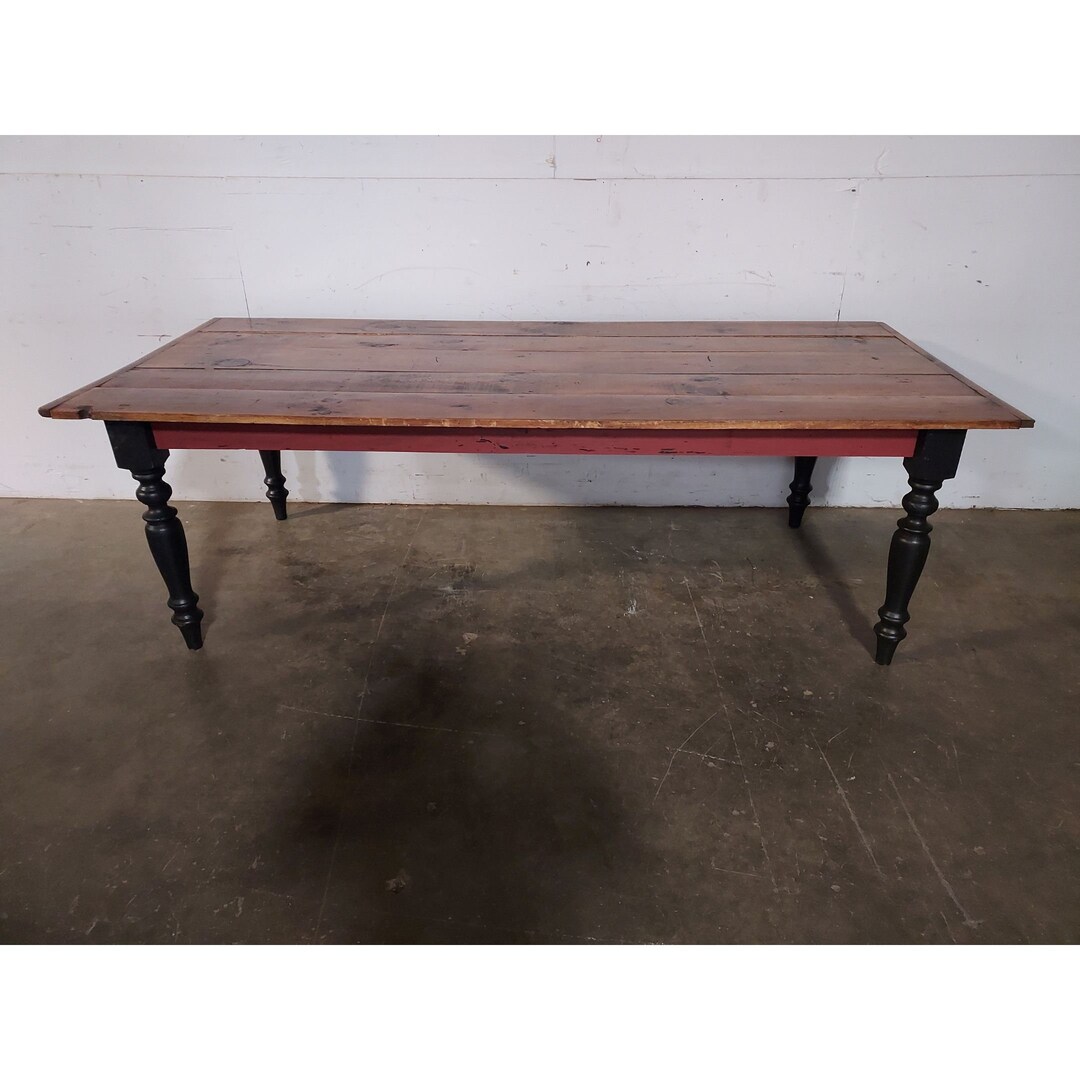 1940,s Hand Made Turned Leg Farm Table 194916 Shipping is Not Free ...