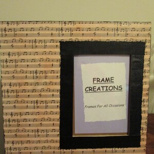 5x7 Music Themed Hand Decorated Picture Frame - Etsy