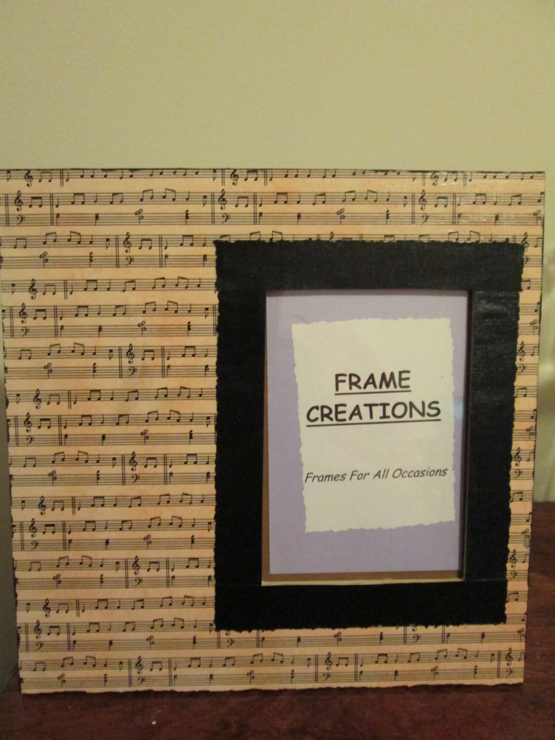 5x7 Music Themed Hand Decorated Picture Frame - Etsy