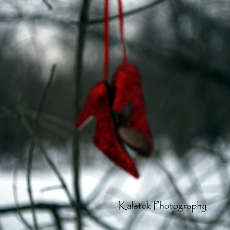 Ruby Red Slippers Art Photograph Fairytale Oz Dorothy Bokeh Glittery ...