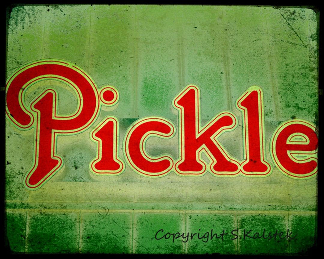 Kitchen Photography Pickle Neon Sign Funky Restaruant Food - Etsy