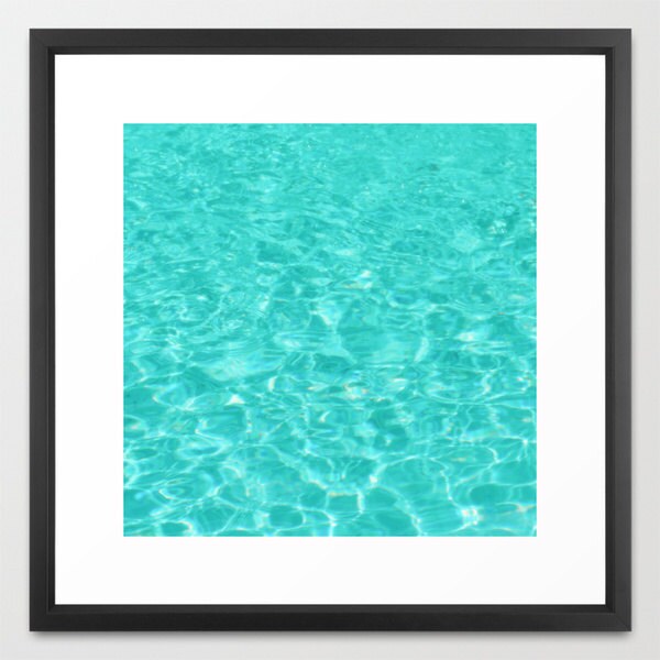 Swimming Pool Photograph Aqua Blue Water Print Swimming - Etsy