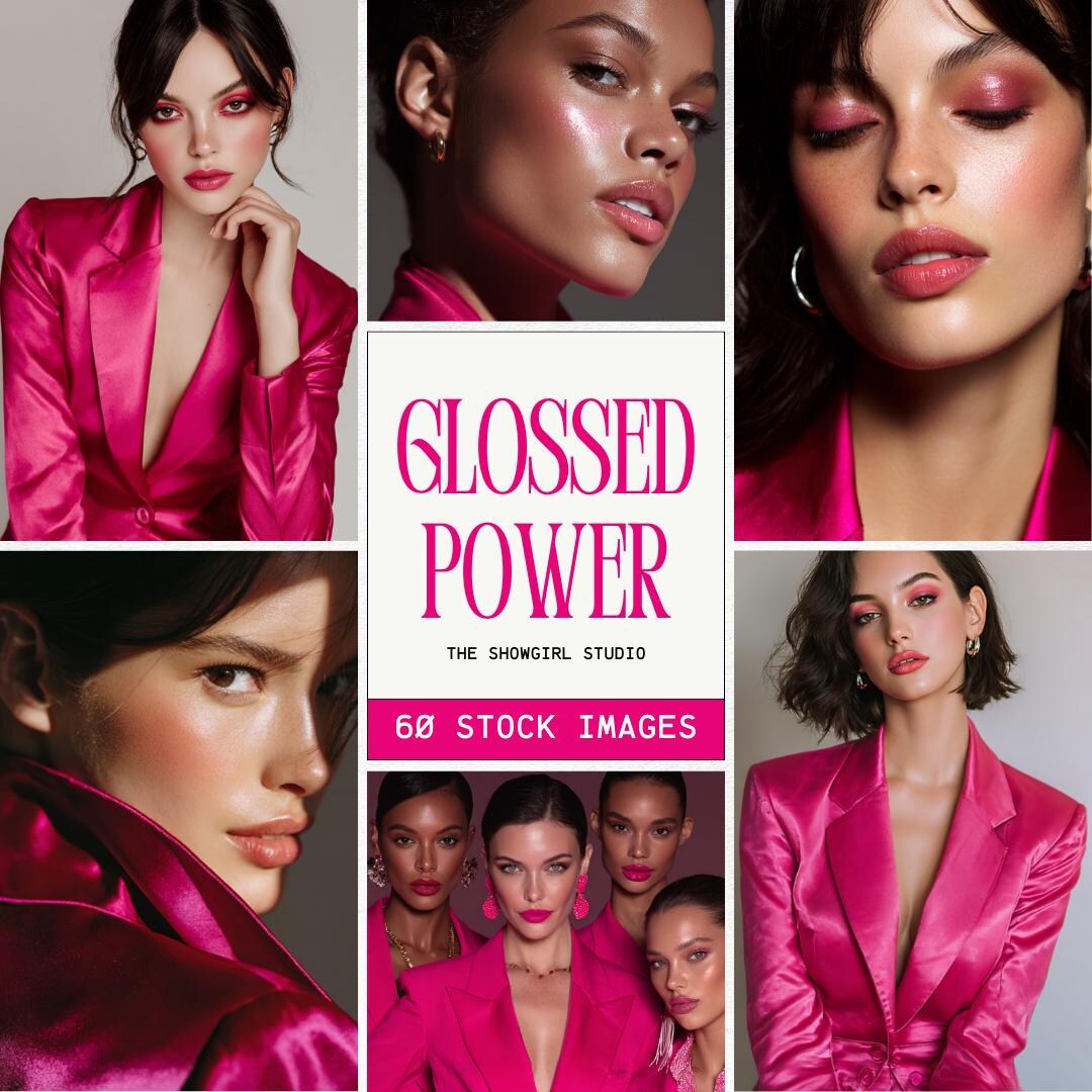 Pink Glossed Power Stock Photos | Bold Feminine CEO & Boss Babe | Ai ...