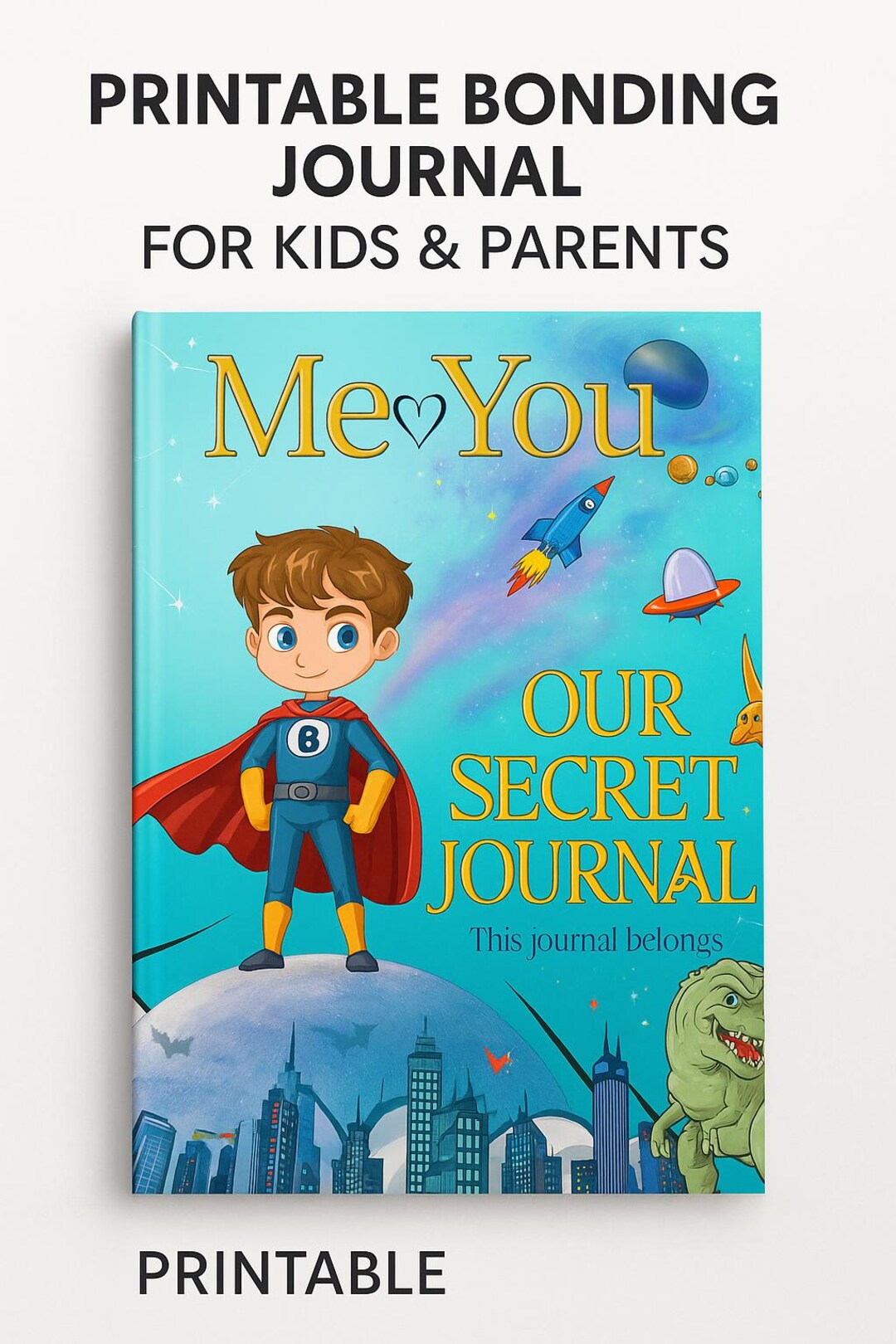 Parent Child Journal for Boys | Printable Activity Book With Writing ...