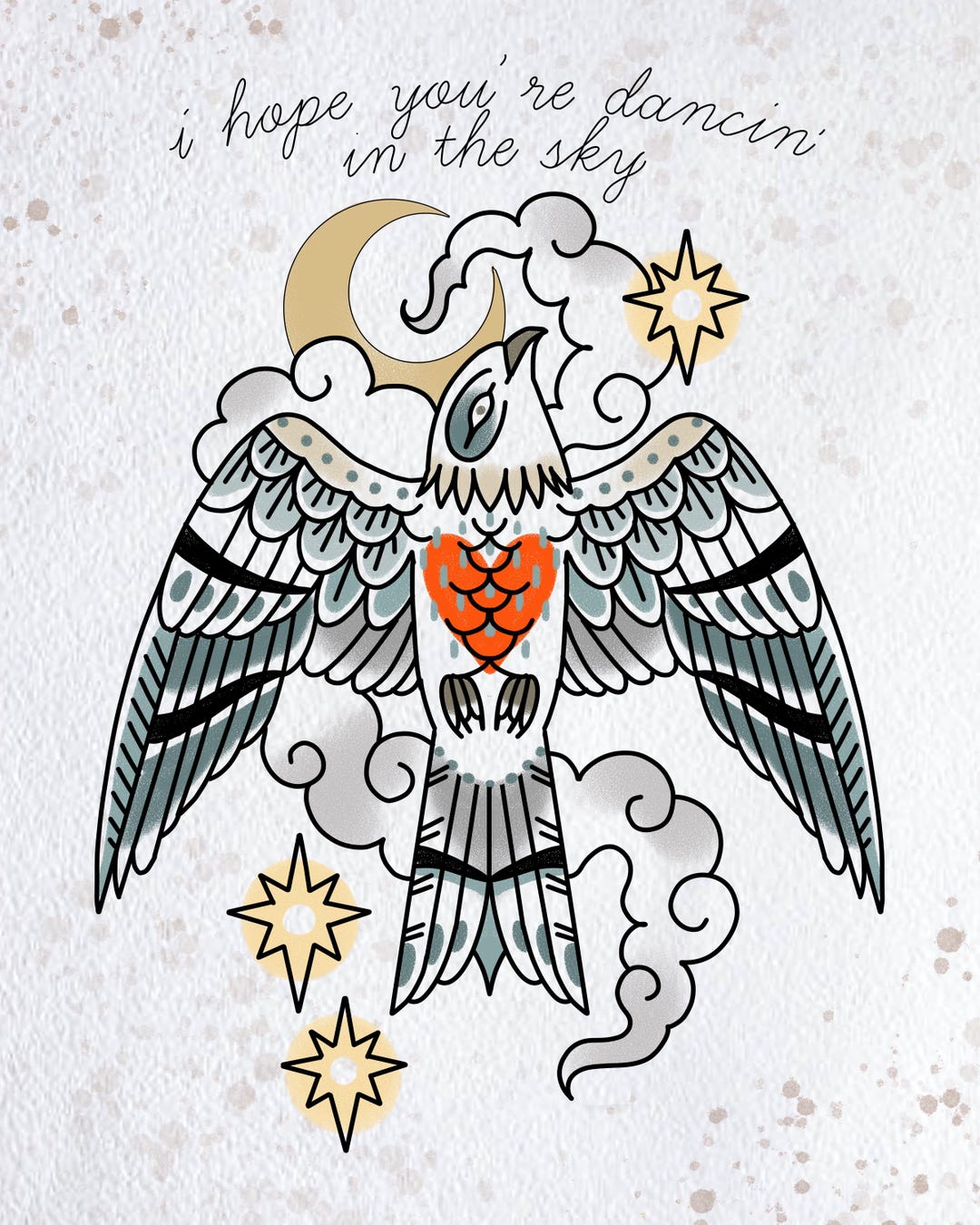 SKY DANCE Hawk Print 8x10 - Etsy