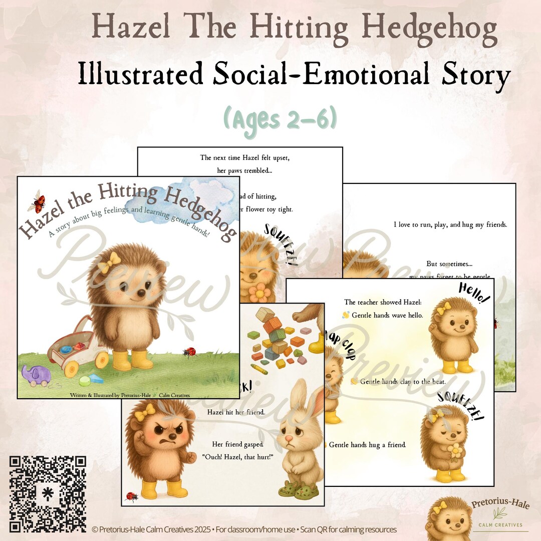 Hazel the Hitting Hedgehog | Gentle Hands Storybook | Calm Classroom ...