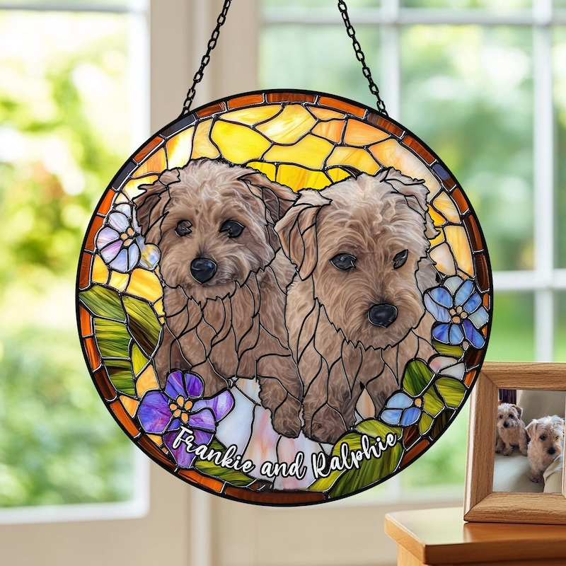 Stained Glass Dogs - Etsy