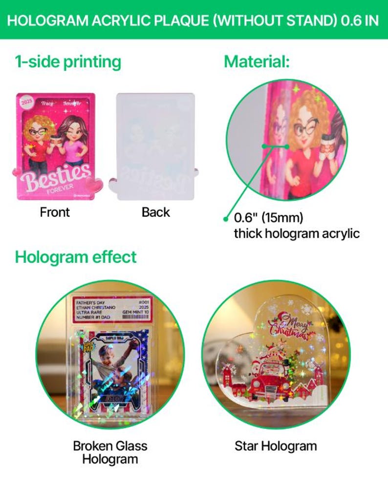 Custom Couple Photo Trading Card Pokemon Style Acrylic Block Plaque ...