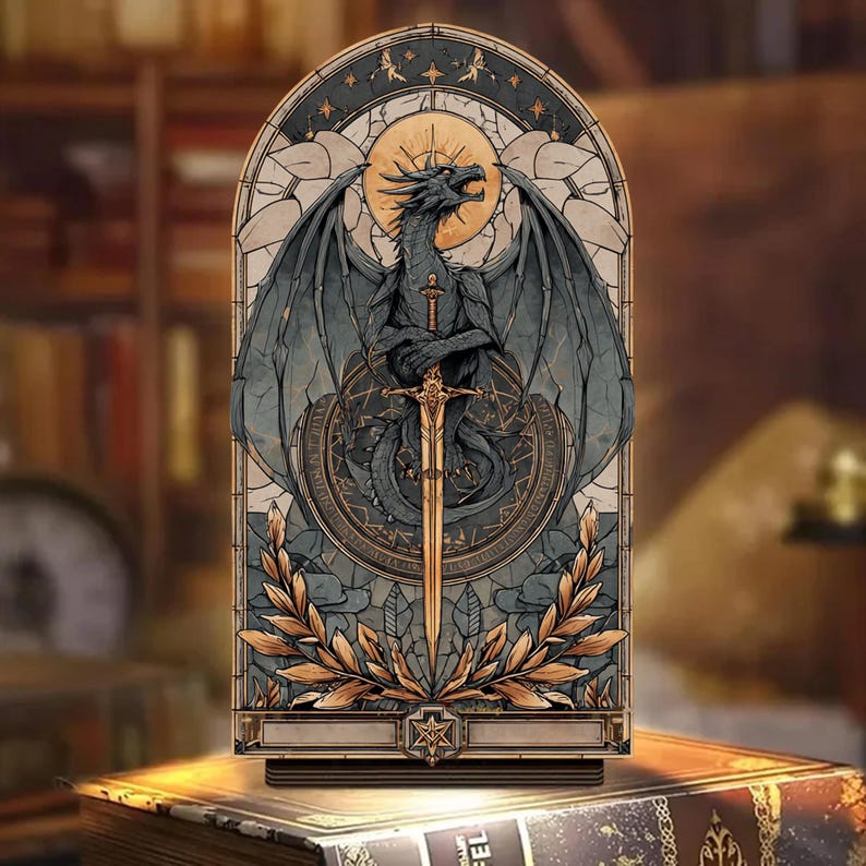 Fourth Wing Basgiath War College Suncatcher Candle Holder, Dragon Rider ...