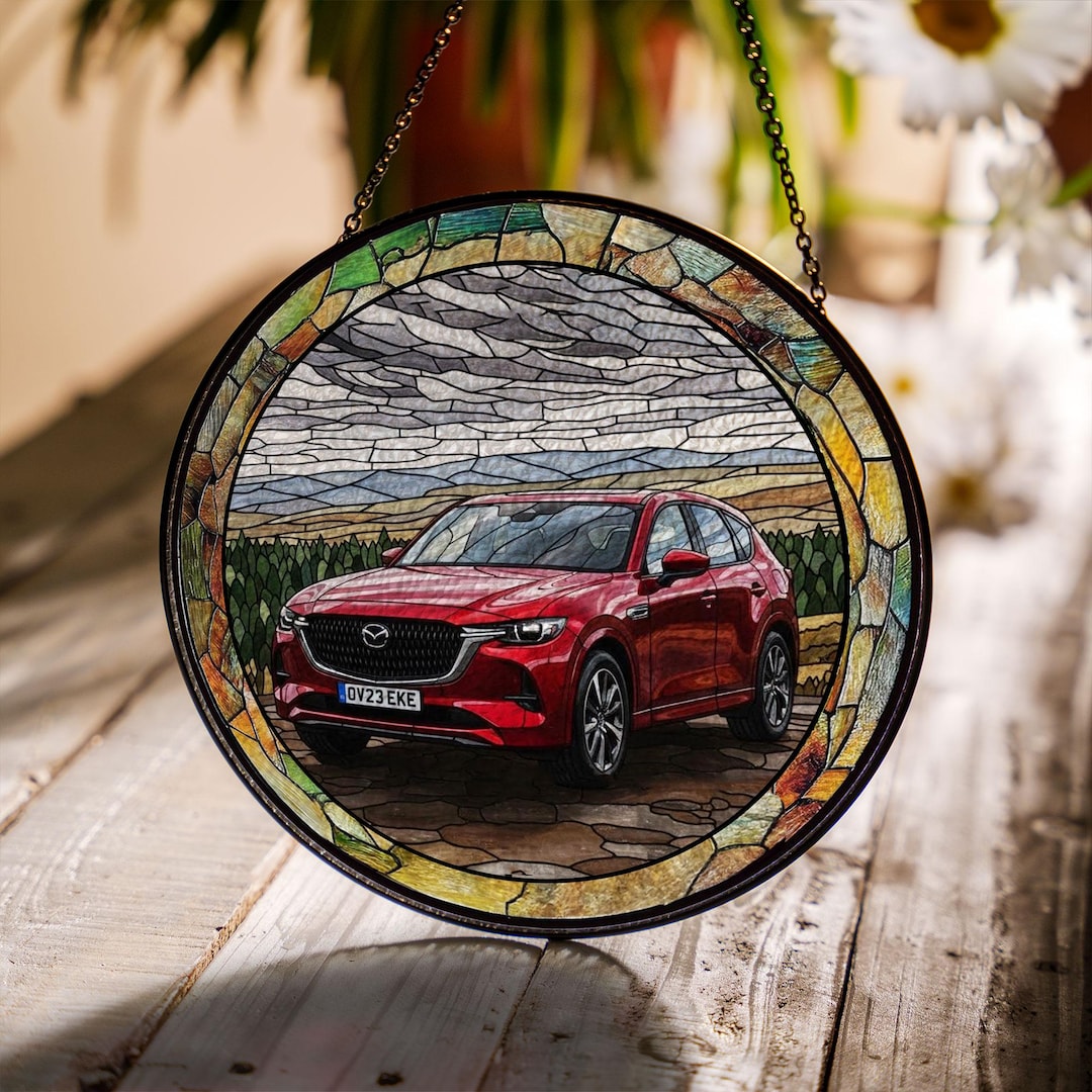 Personalized Car Photo Suncatcher, Custom New Car Suncatcher ...
