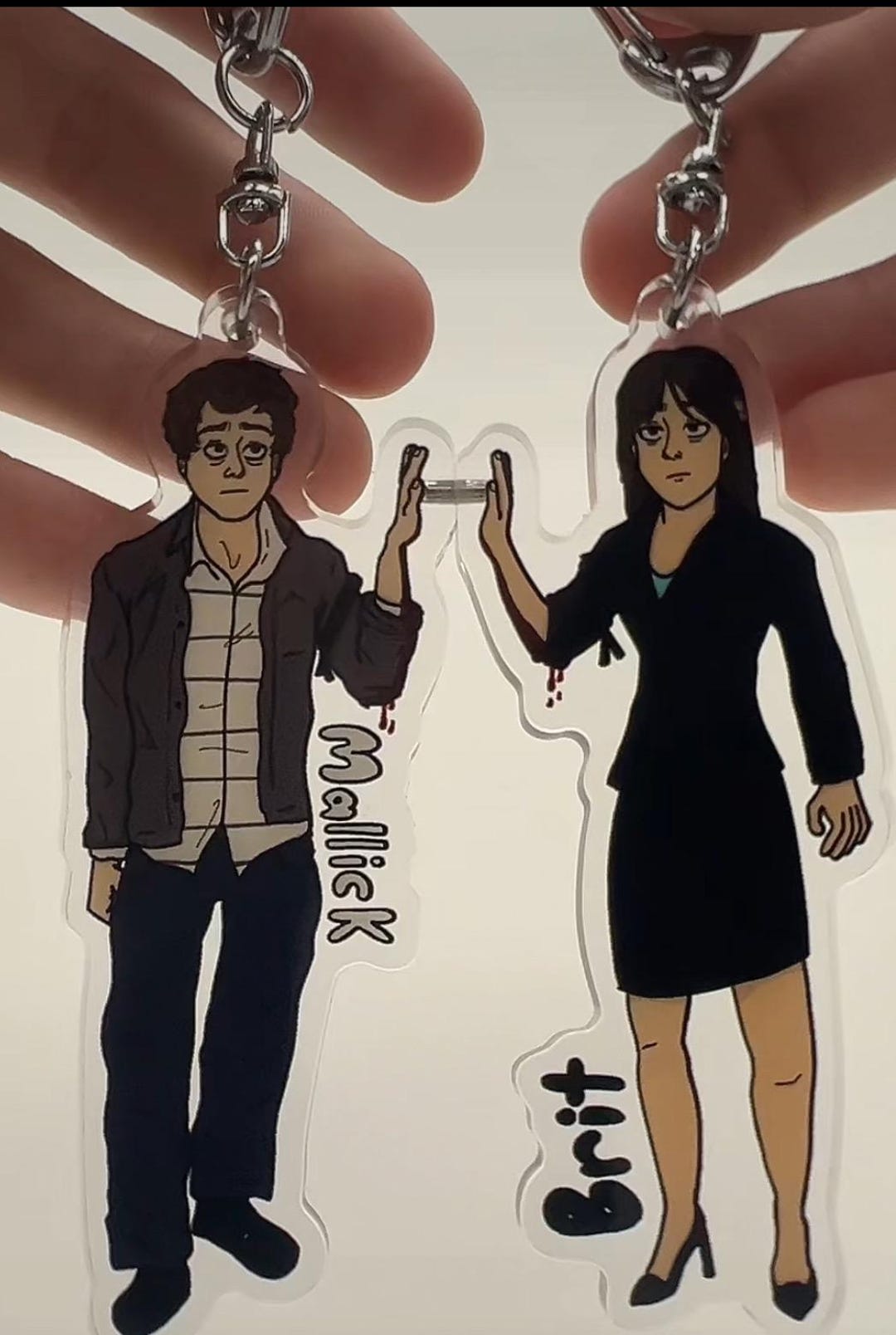 Pintshipping Brit and Mallick Matching Magnetic Keychains (saw V) - Etsy