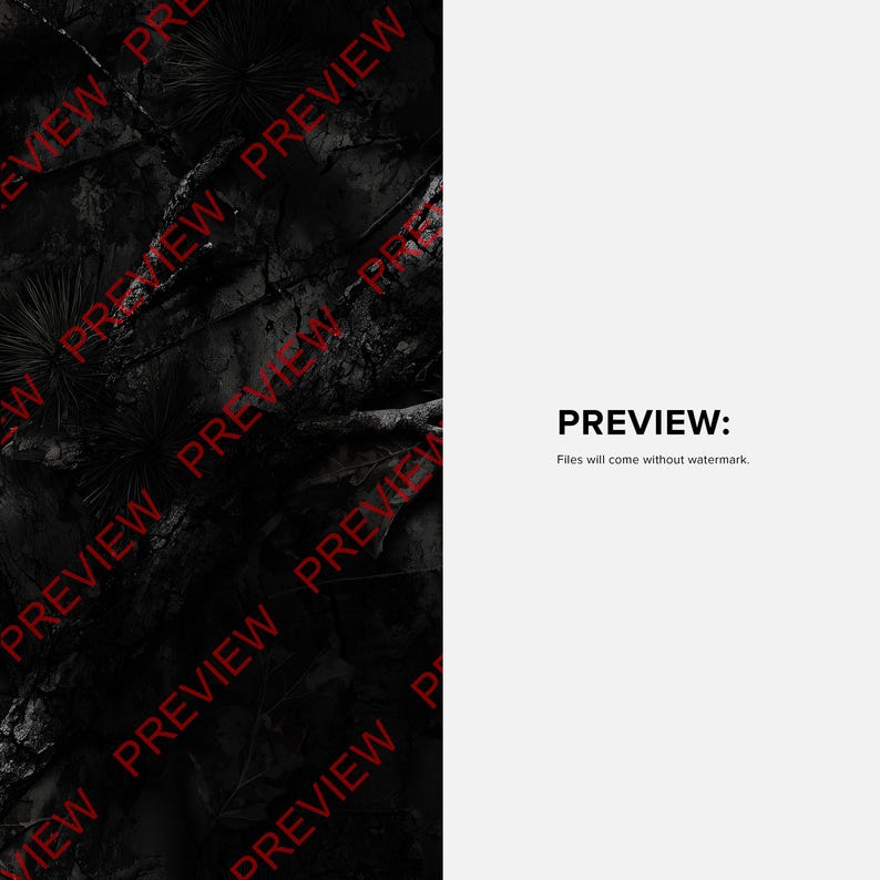 Black Realistic Tree Camo Patterns 20 Seamless (blackout V1): High-res ...