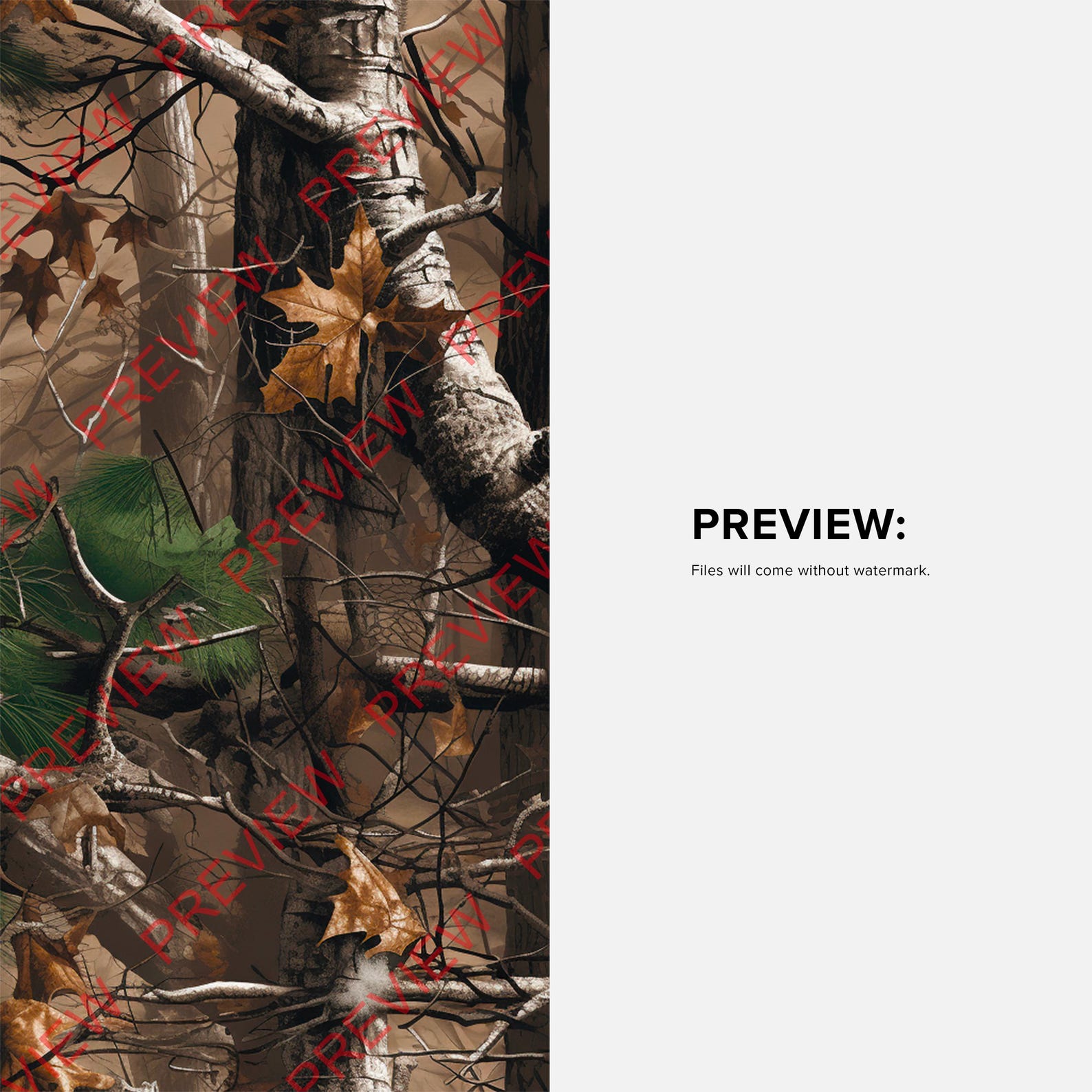 Realistic Tree Camo Patterns 15 Seamless (V1): High-res, PNG/JPG ...