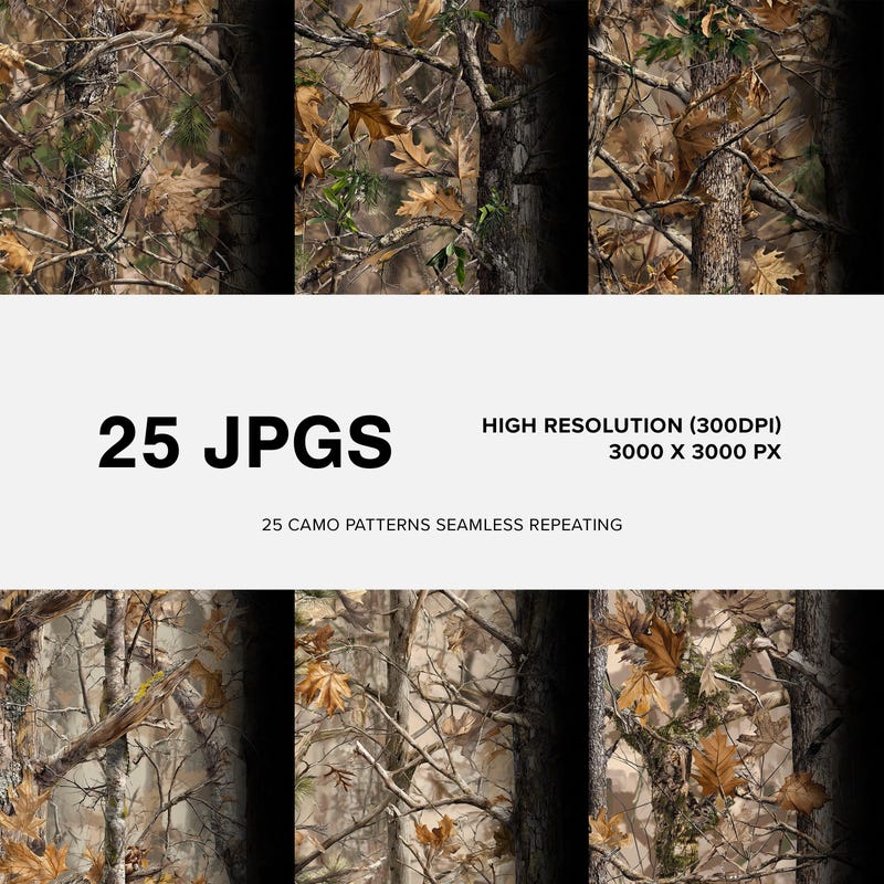 Real Tree Camo Patterns - Etsy