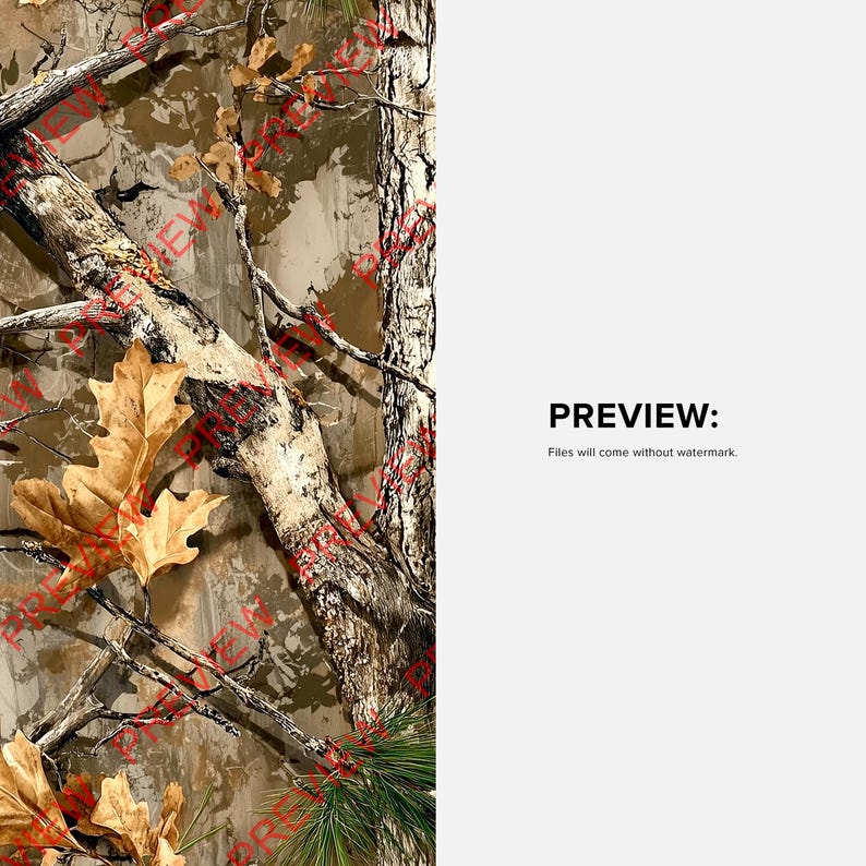 Realistic Tree Camo Patterns 30 Seamless (V3): High-res, PNG/JPG ...