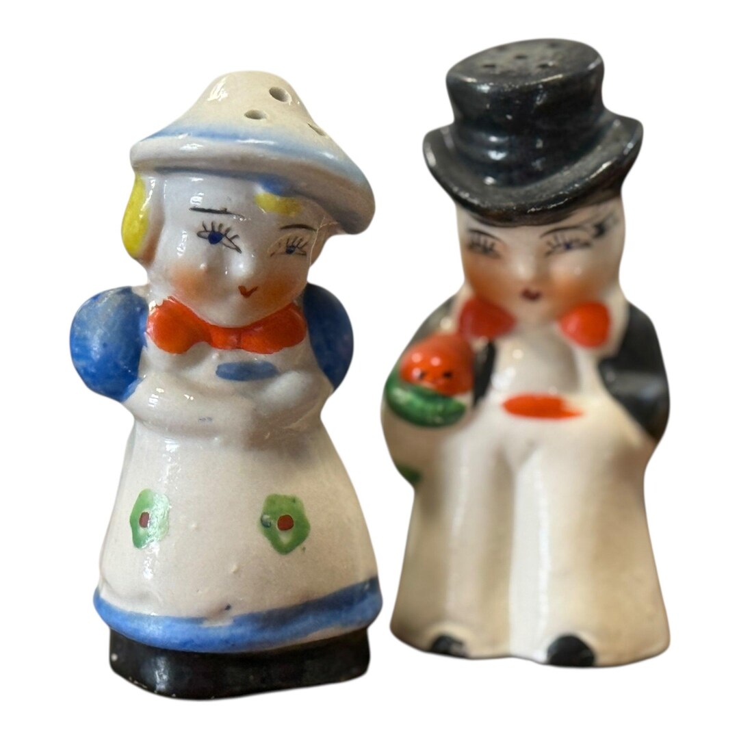 Salt and Pepper Shakers - Man & Woman - Etsy