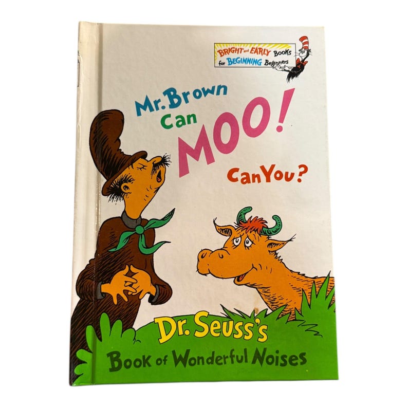 Book - Dr. Seuss's Mr. Brown Can Moo! Can You? - Etsy