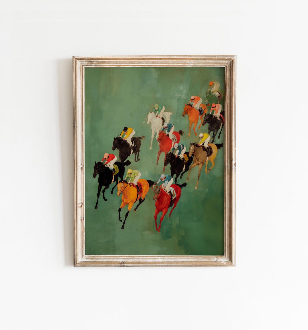 Vintage Horse Racing Print | Classic Equestrian Fine Art | Sports ...