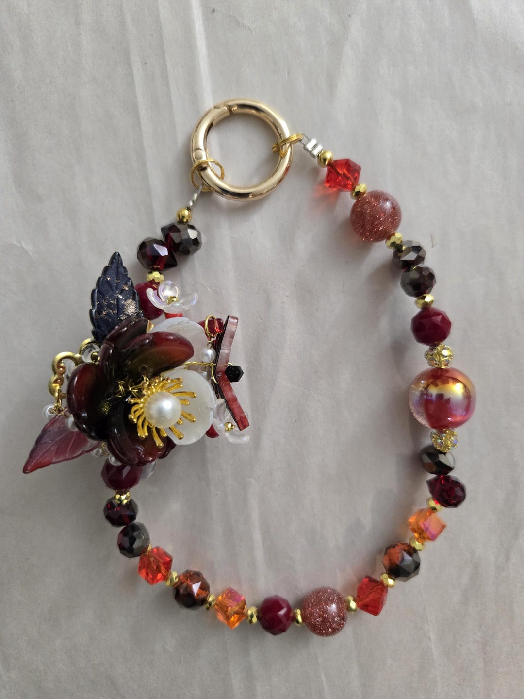 013 Fancy Flower Glittering Phone Chain - Etsy