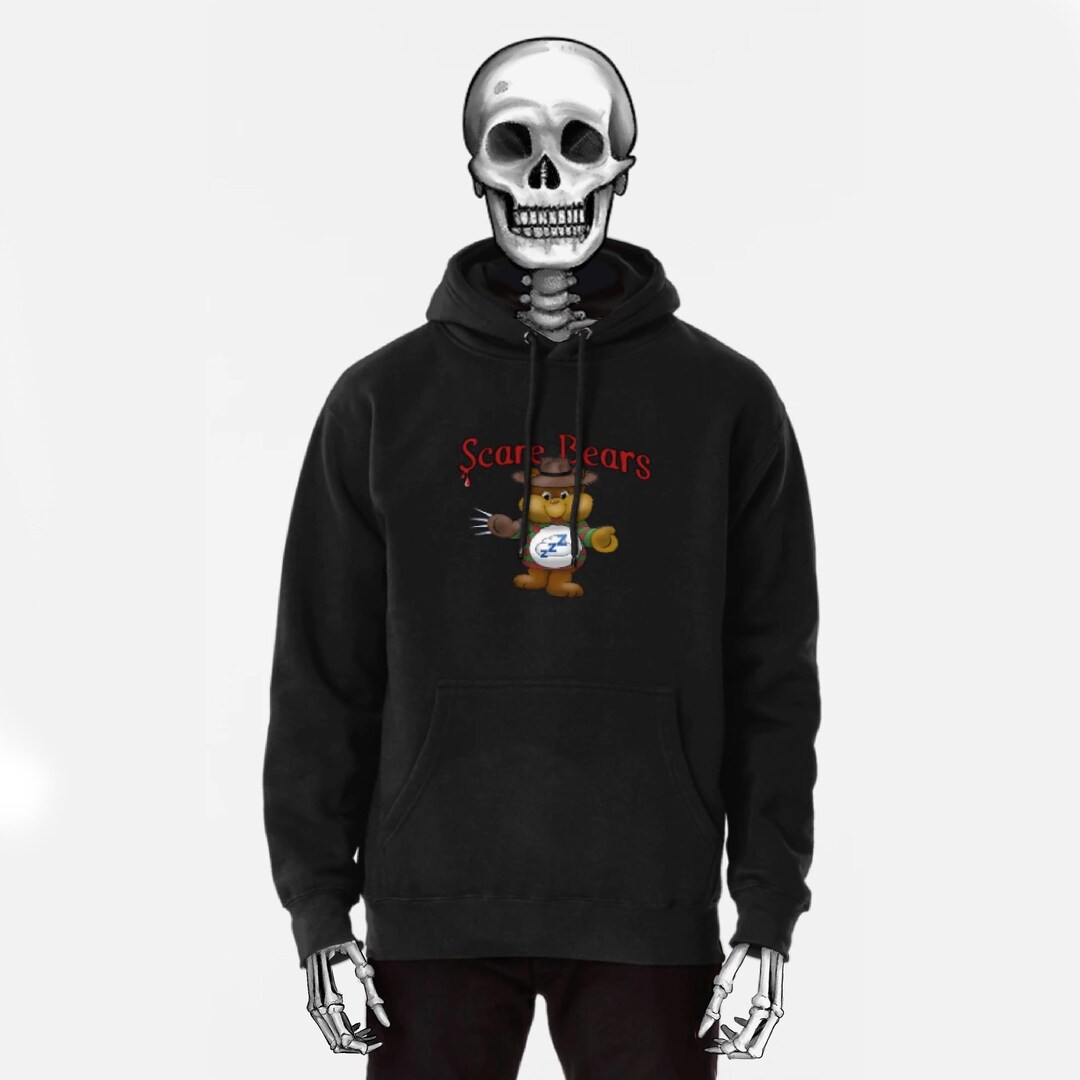 Scare Bears Dream Demon Hoodie | Cozy Three-panel Fleece Hoodie | Grim ...