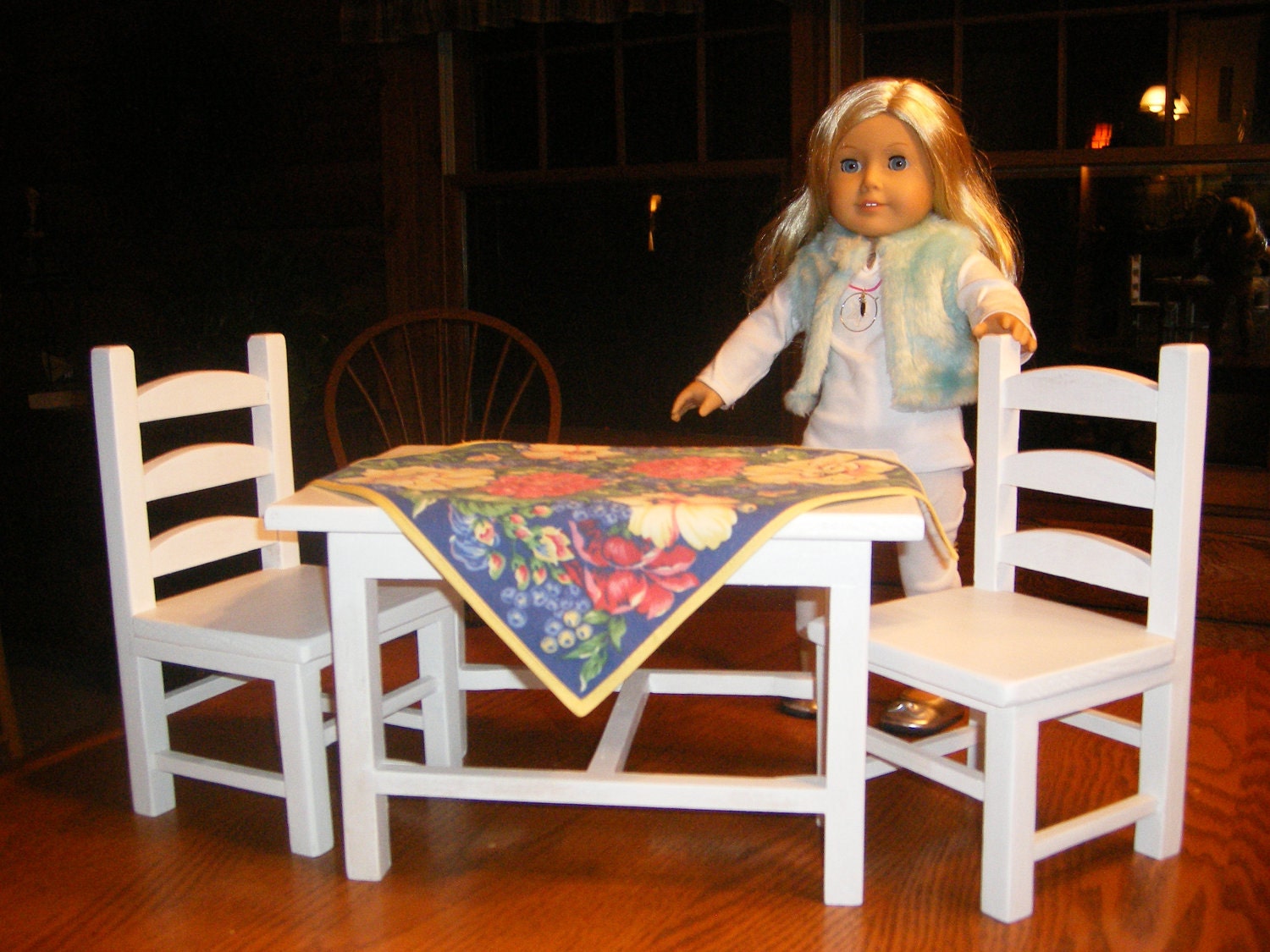 Table With 4 Chairs Set for 18 Inch Doll - Etsy