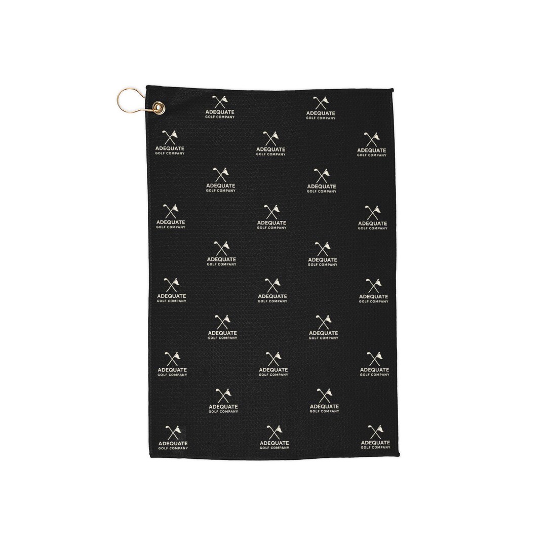 Fairway Essential Towel (black & Cream) - Etsy