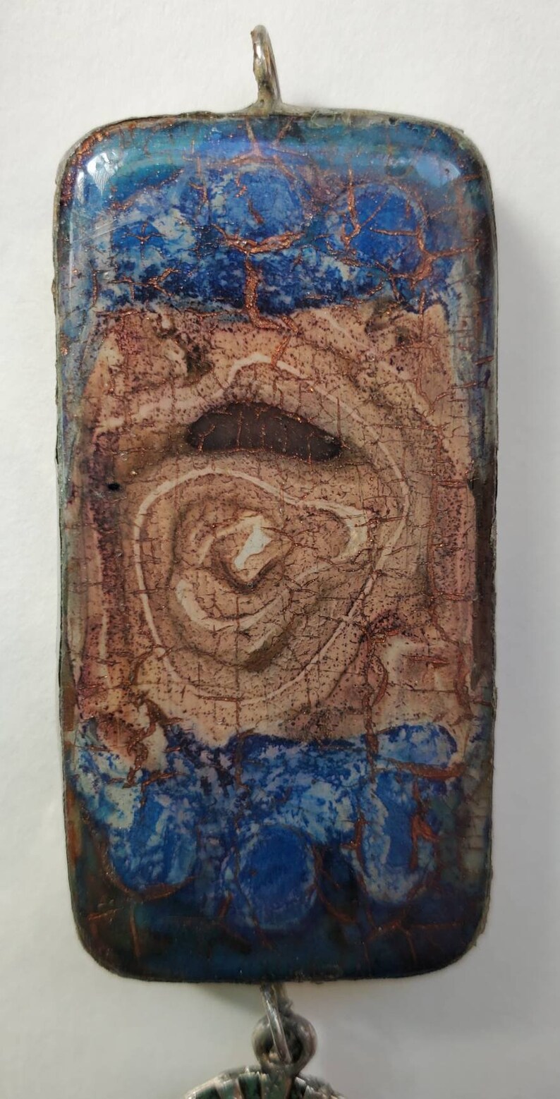 Southwest Kokapelli is an Original, OOAK Hand Painted Glass Domino ...