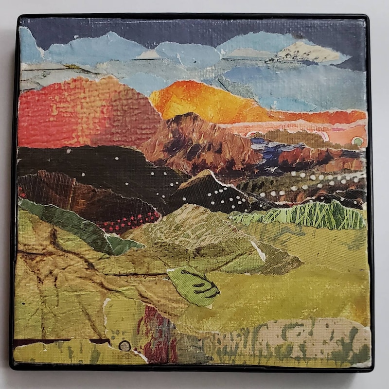 Torn Paper Collage - Etsy