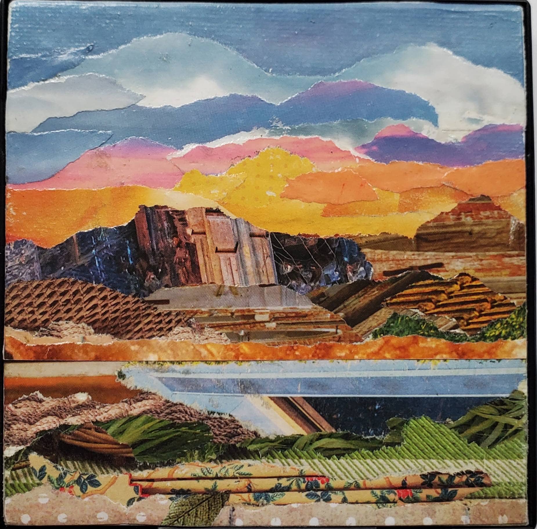 Magazine Paper Collage