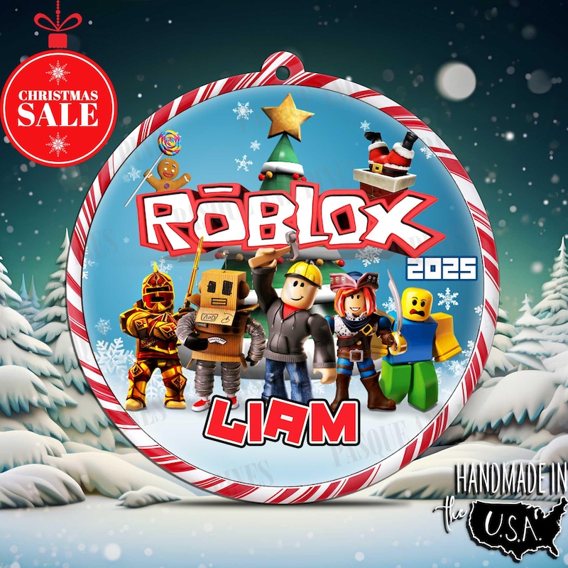 Roblox Christmas Ornament - Etsy