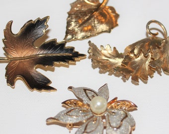 Autumn Leaf Brooch - Etsy