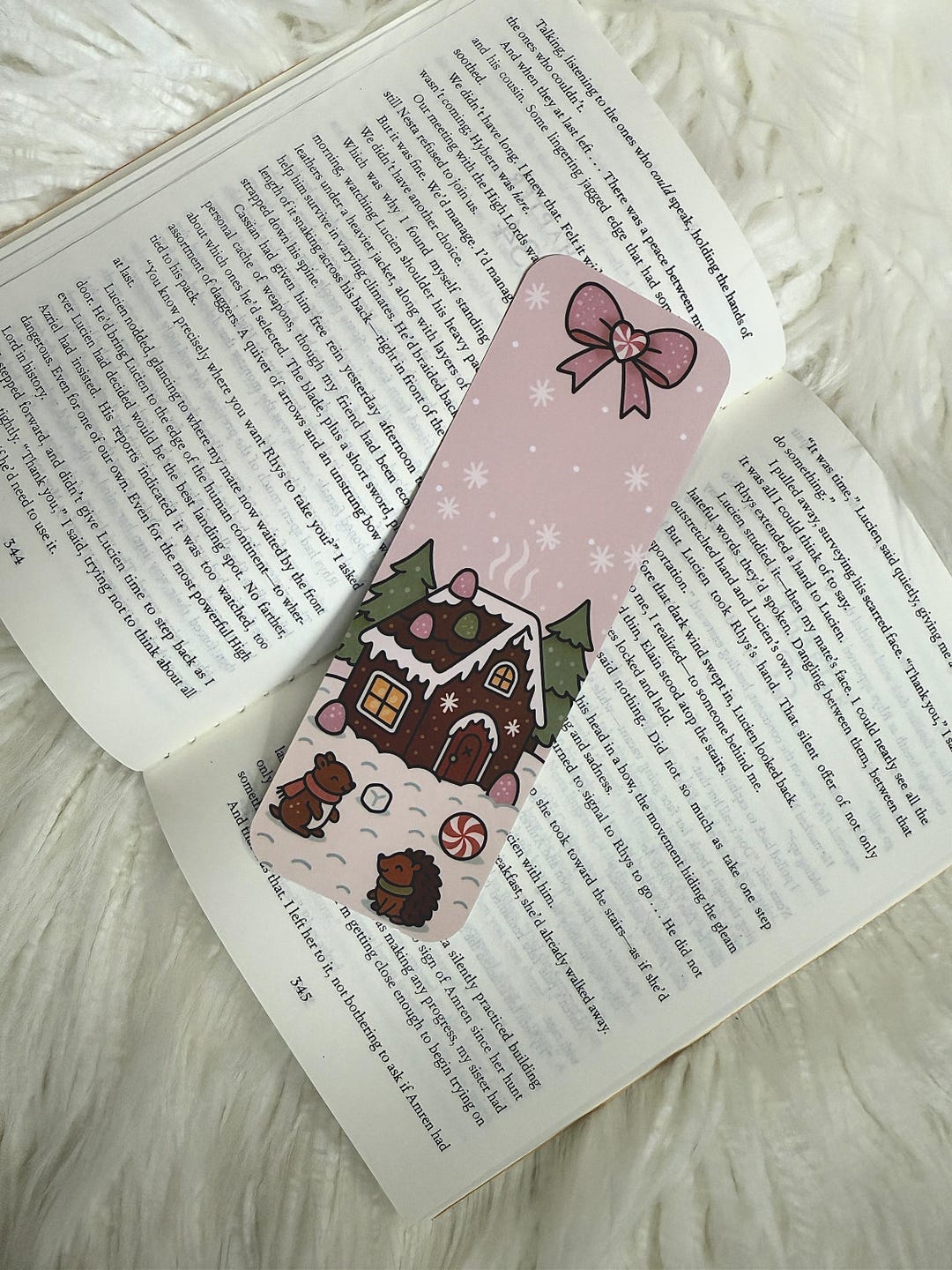 Gingerbread House Bookmark • Cute Holiday Bookmark • Christmas Bookmark ...