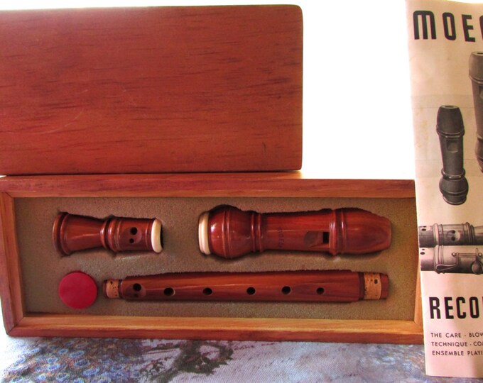 Moeck Recorder West Germany Model 2176 Vintage Wooden Recorder Musical ...