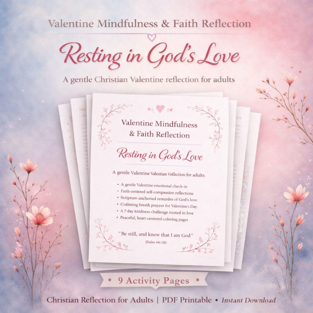 Christian Valentine Workbook | Faith-based Reflection & Coloring ...