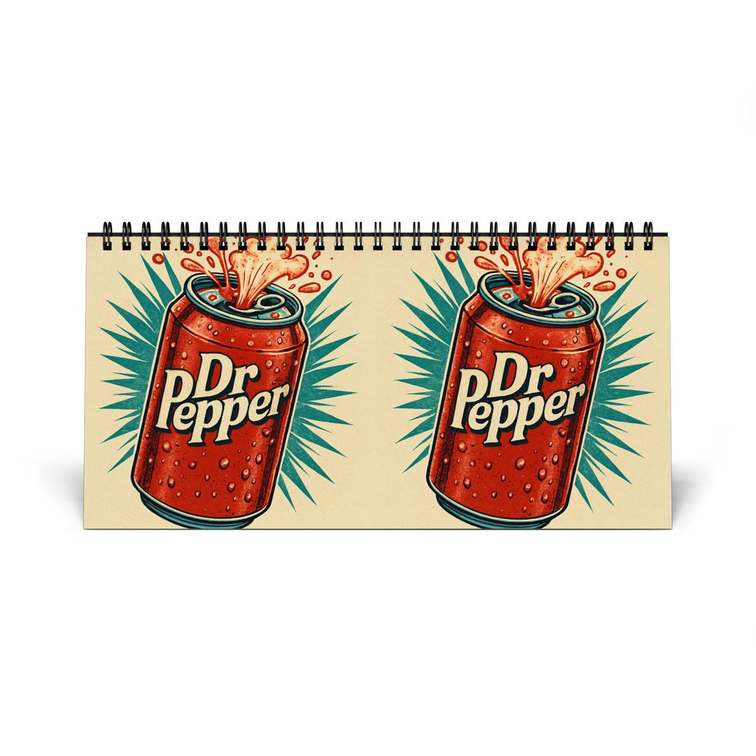 Dr Pepper Retro Can Desktop Calendar | 2026 Desk Calendar - Etsy