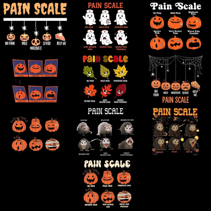 Pumpkin Pain Scale - Etsy