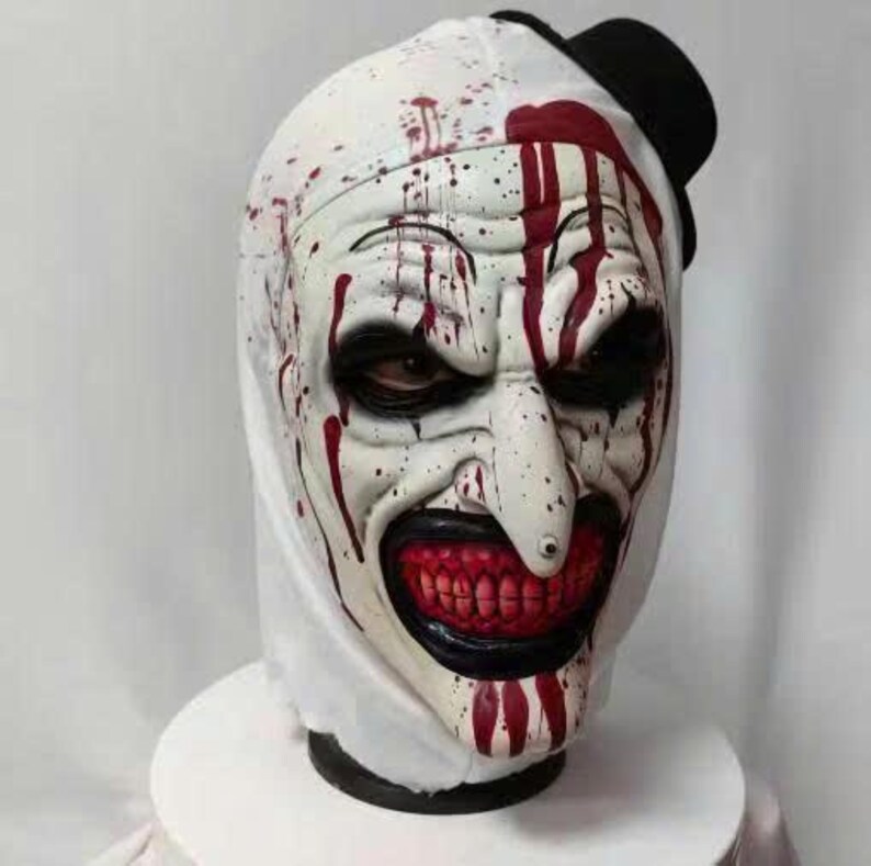 Terrifier Art the Clown Mask | Realistic Latex Horror Halloween Mask ...