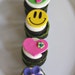 Peace Sign, Flower, Heart and Smiley Hippie Fondant Toppers for ...