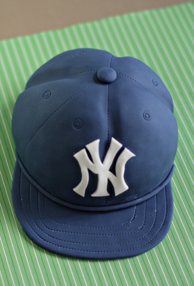 Fondant Baseball Cap Cake Decoration for a Sports or Baseball - Etsy