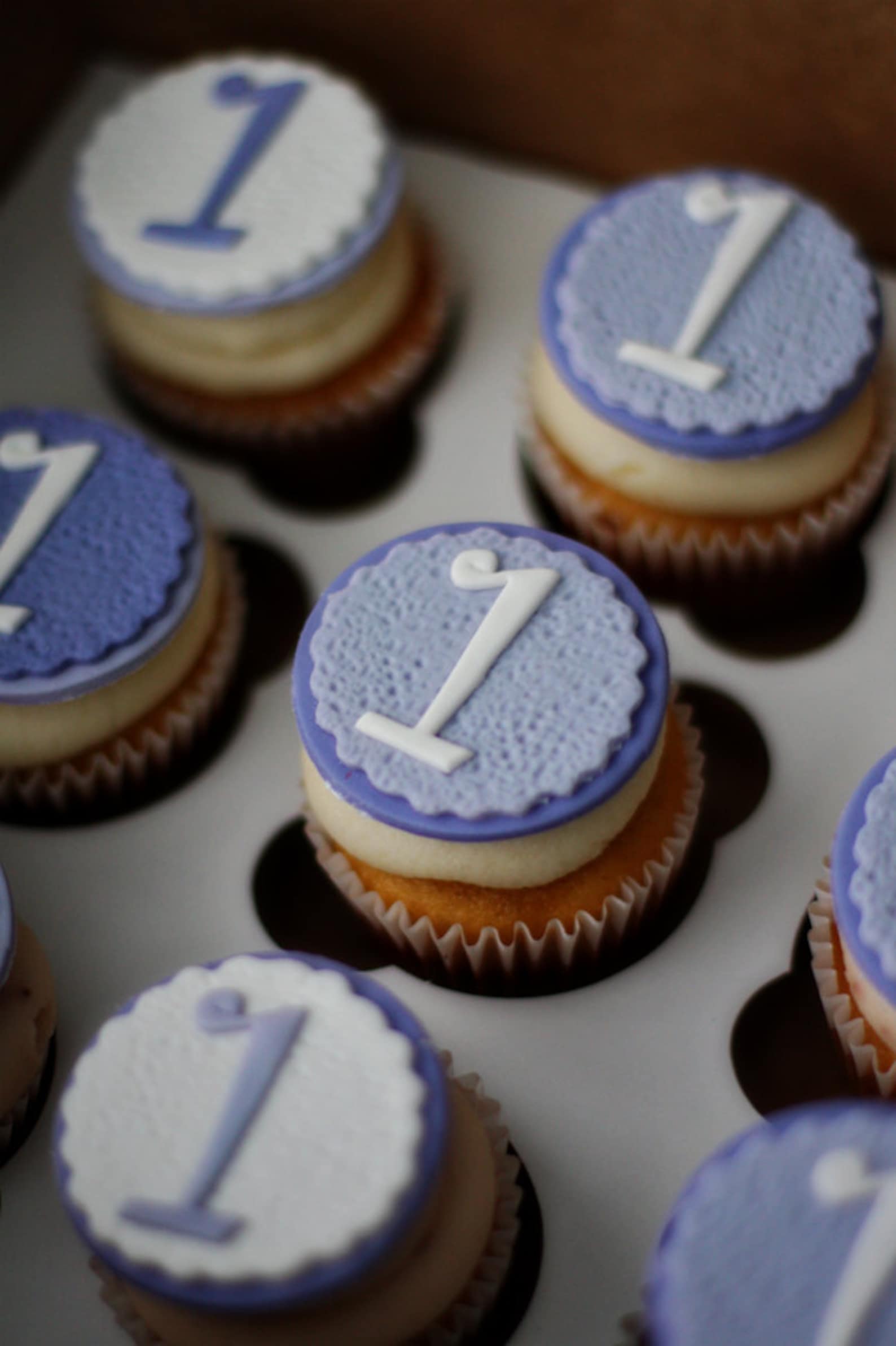 Monogram Fondant Toppers Personalized With Initial or Age for | Etsy